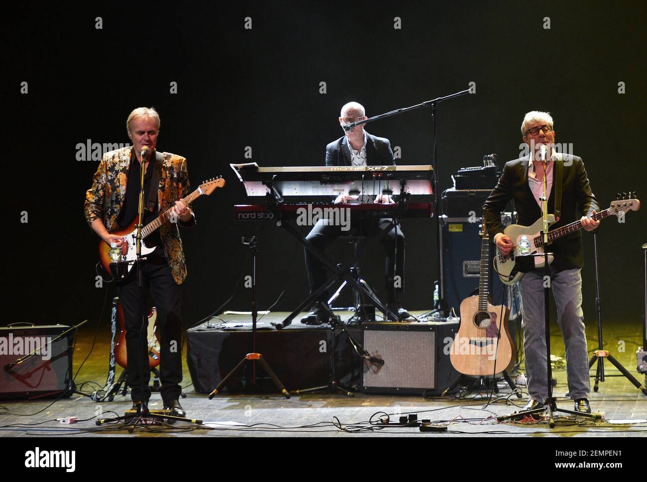 Concert of the British music band "10CC" on the stage of the Crocus ...