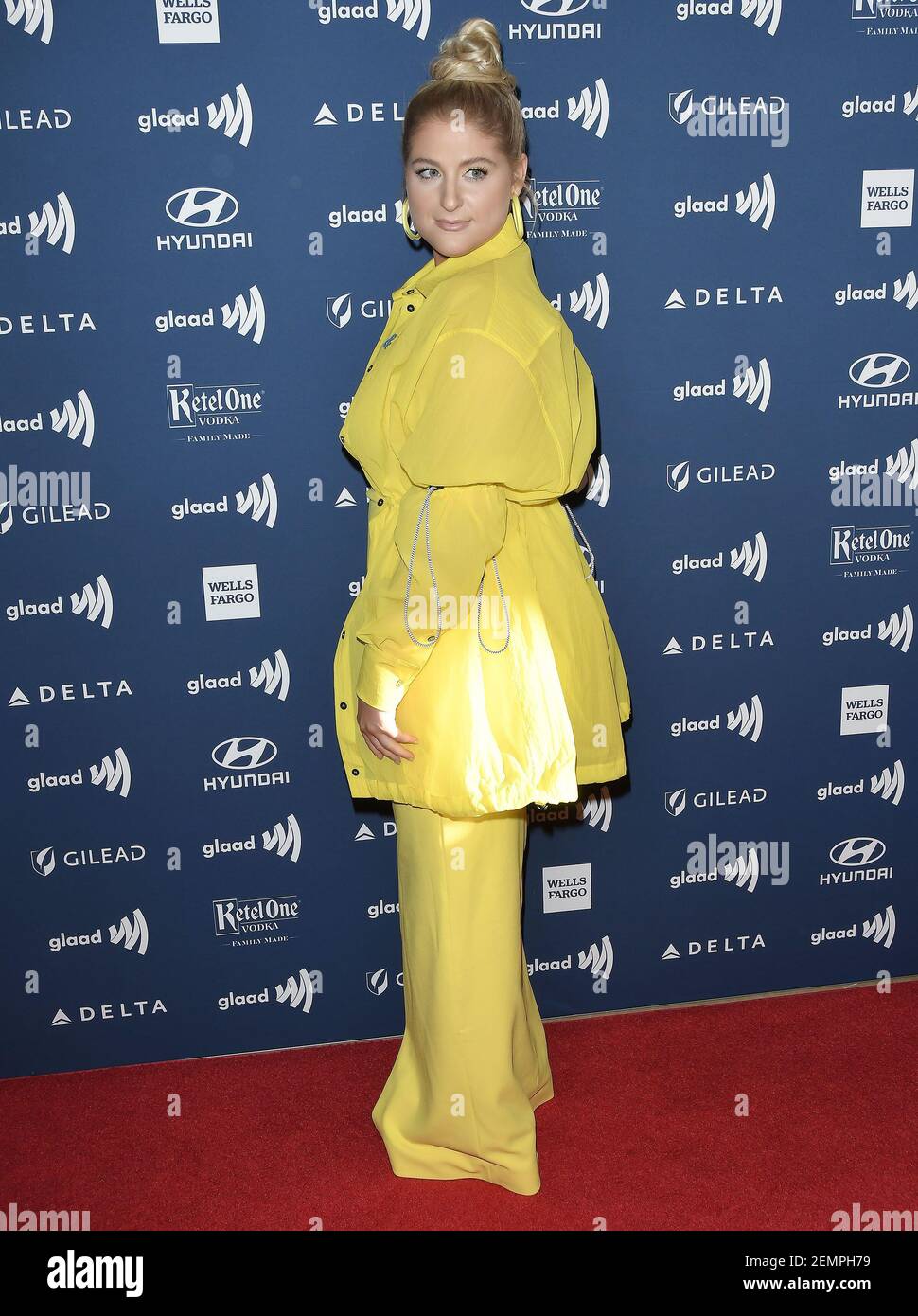 Meghan Trainor arrives at the 30th Annual GLAAD Media Awards held at ...