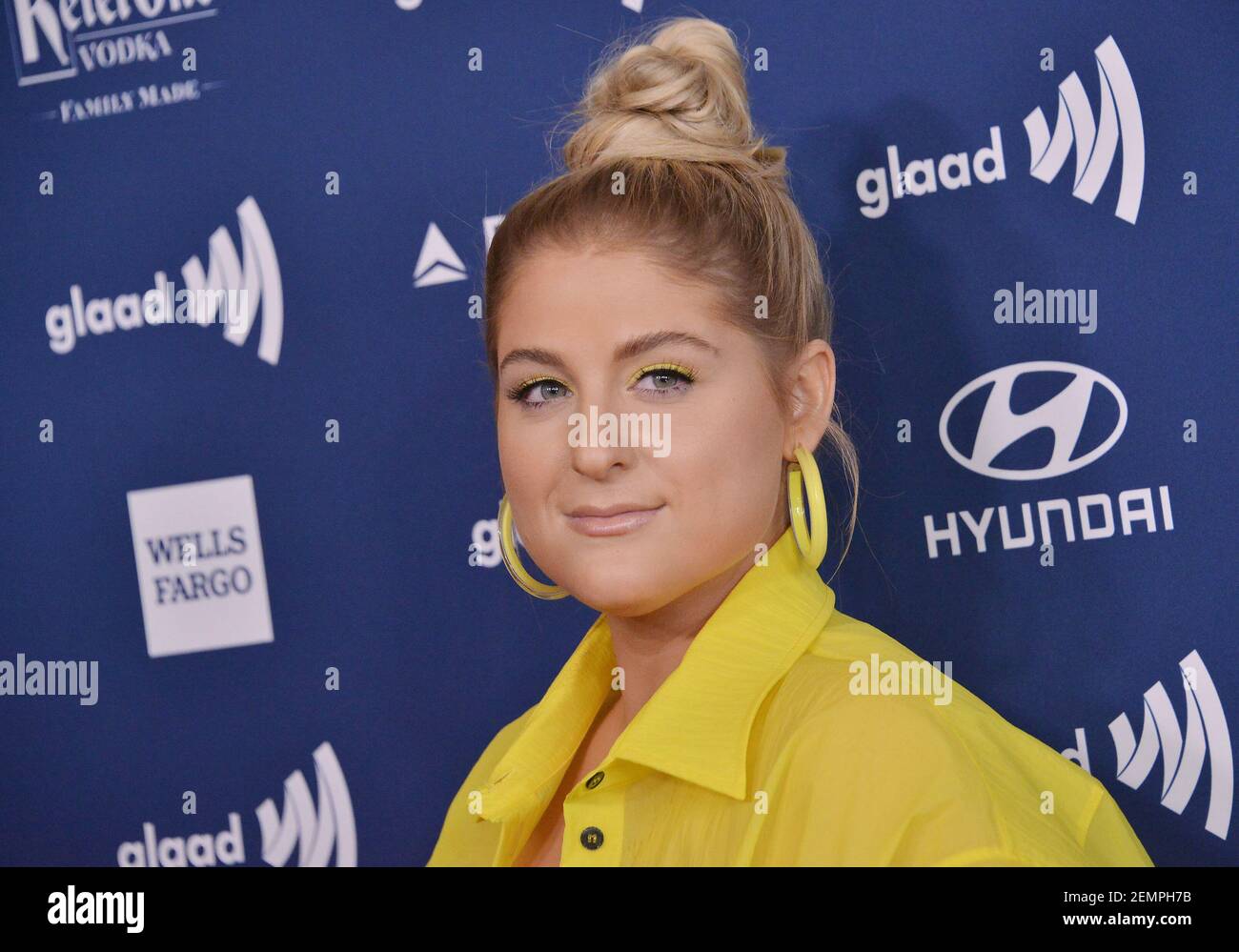 Meghan Trainor arrives at the 30th Annual GLAAD Media Awards held at ...