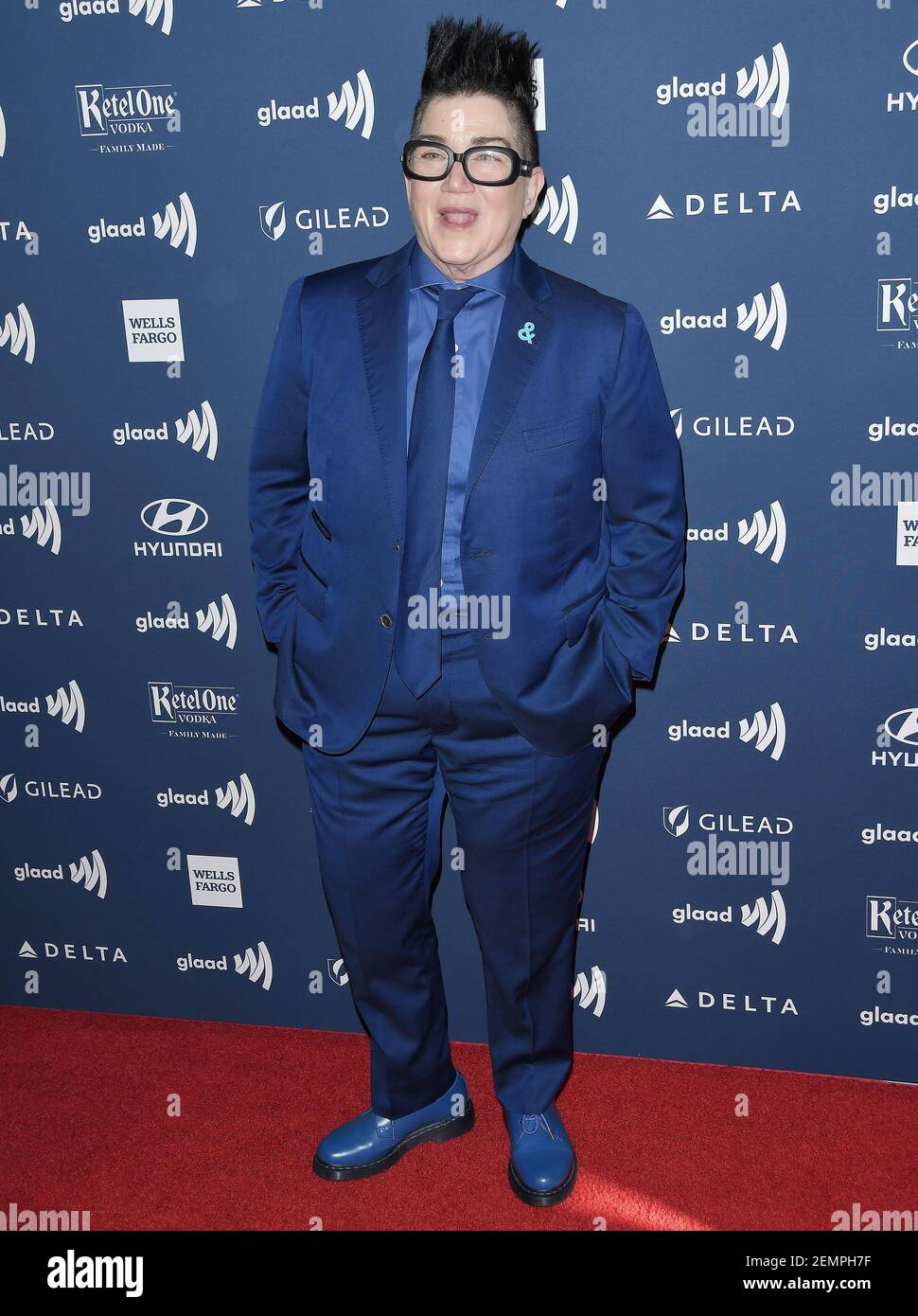 Lea DeLaria arrives at the 30th Annual GLAAD Media Awards held at the ...