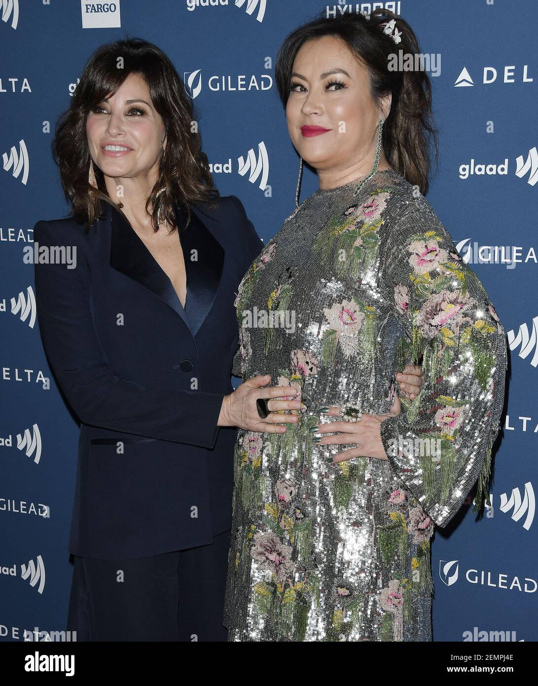 (L-R) Gina Gershon and Jennifer Tilly at the 30th Annual GLAAD Media ...