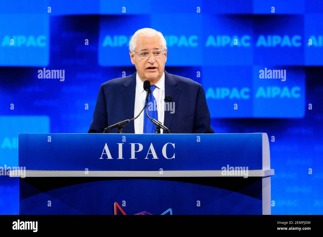 U.S. Ambassador to Israel David Friedman seen speaking during the ...