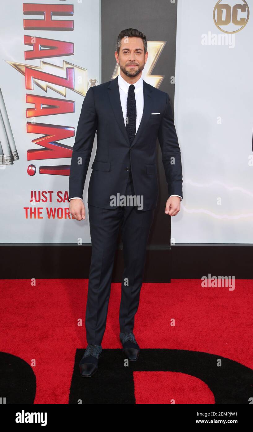 29 March 2019 - Hollywood, California - Zachary Levi. Warner Bros ...