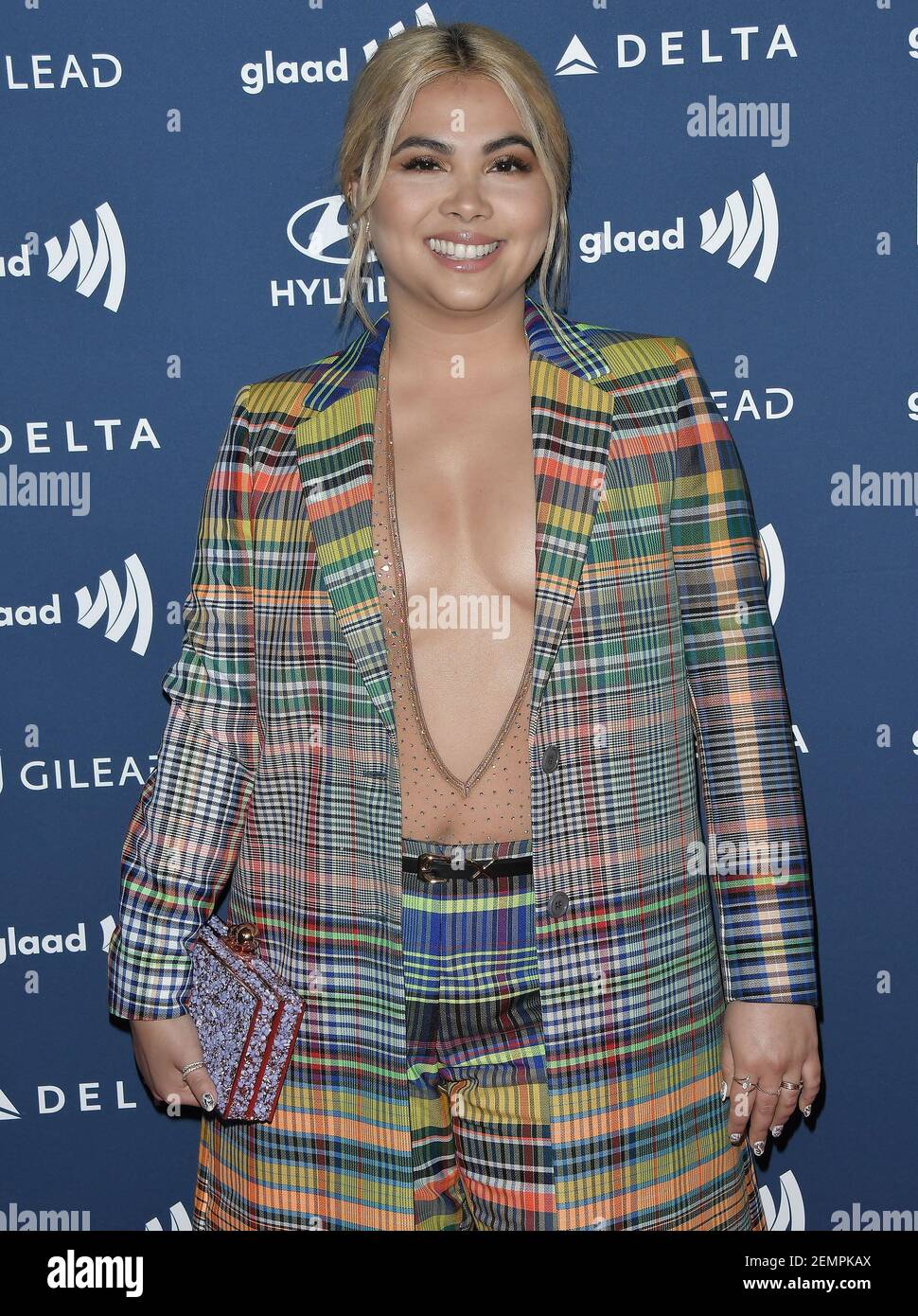 Hayley Kiyoko Arrives At The 30th Annual Glaad Media Awards Held At The