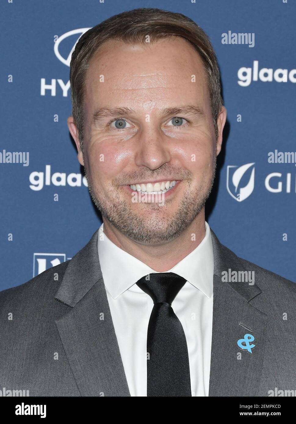 Brent Miller arrives at the 30th Annual GLAAD Media Awards held at the ...