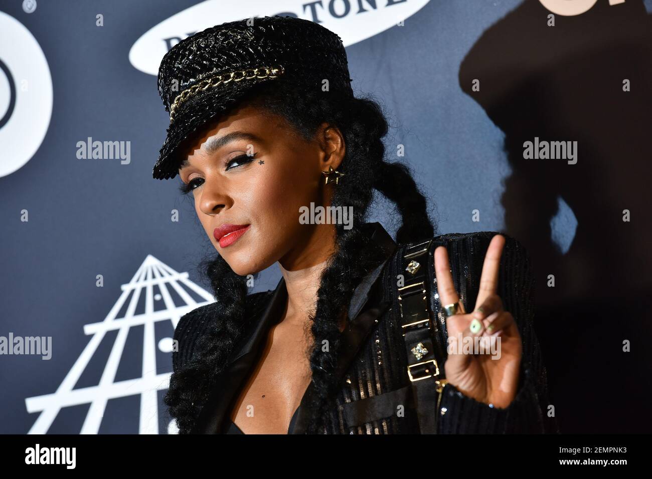 Singer Janelle Mon‡e attends the 2019 Rock & Roll Hall Of Fame ...