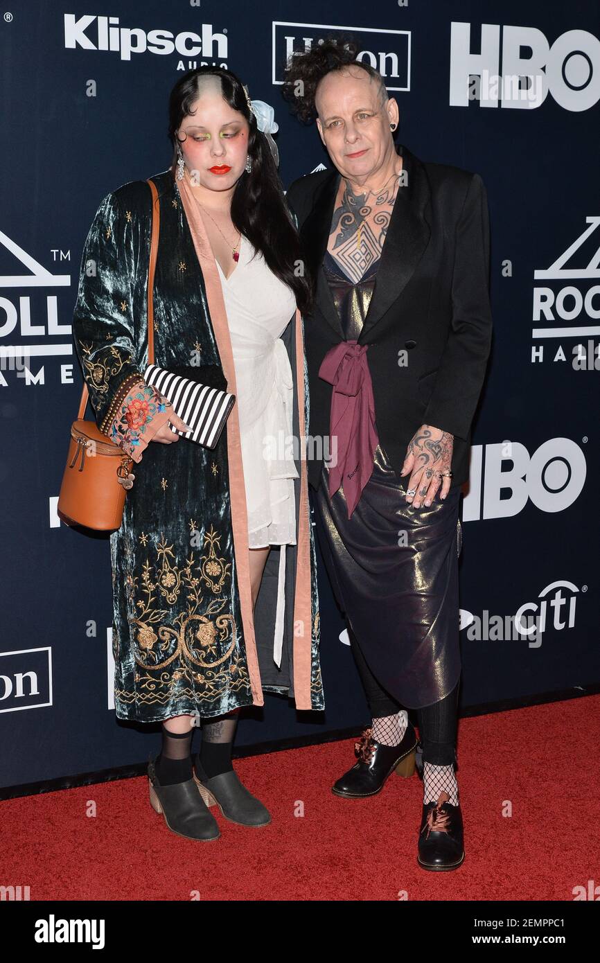 Inductee Pearl Thompson (R) of The Cure attends the 2019 Rock & Roll ...