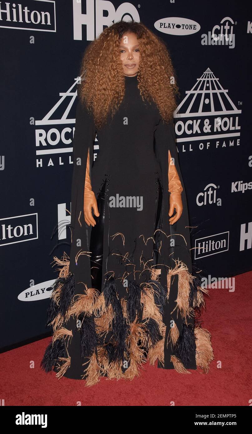 Janet Jackson attends the 2019 Rock & Roll Hall Of Fame Induction ...