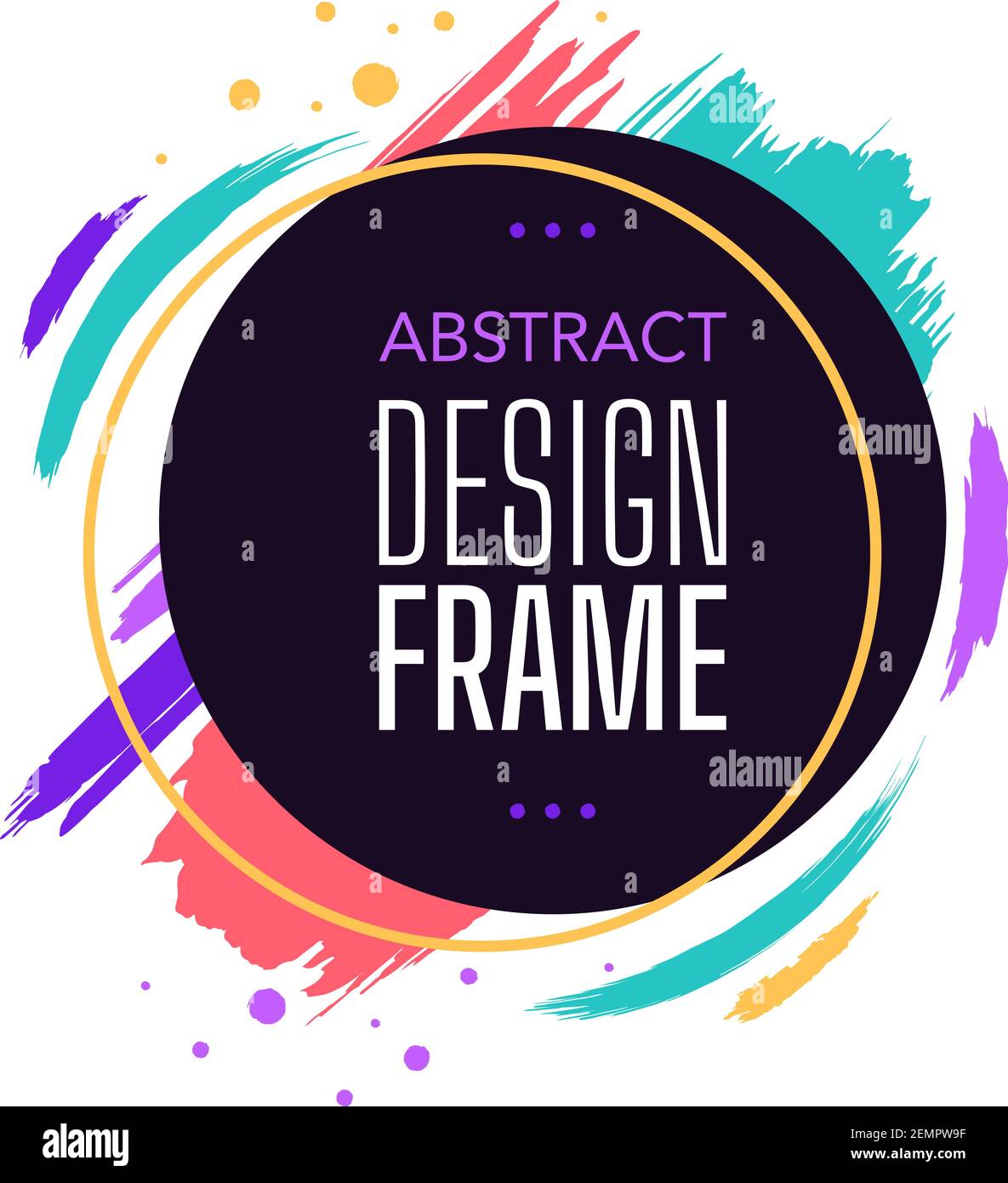 Watercolor geometric frame hi-res stock photography and images - Alamy