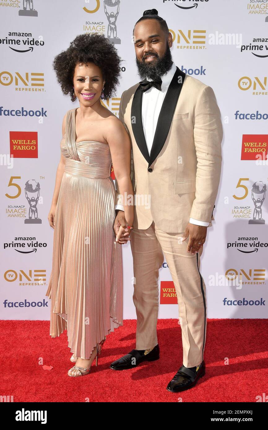 Chris Gibson and Eunique Jones Gibson at the 50th NAACP Image Awards held at Dolby Theatre on ...