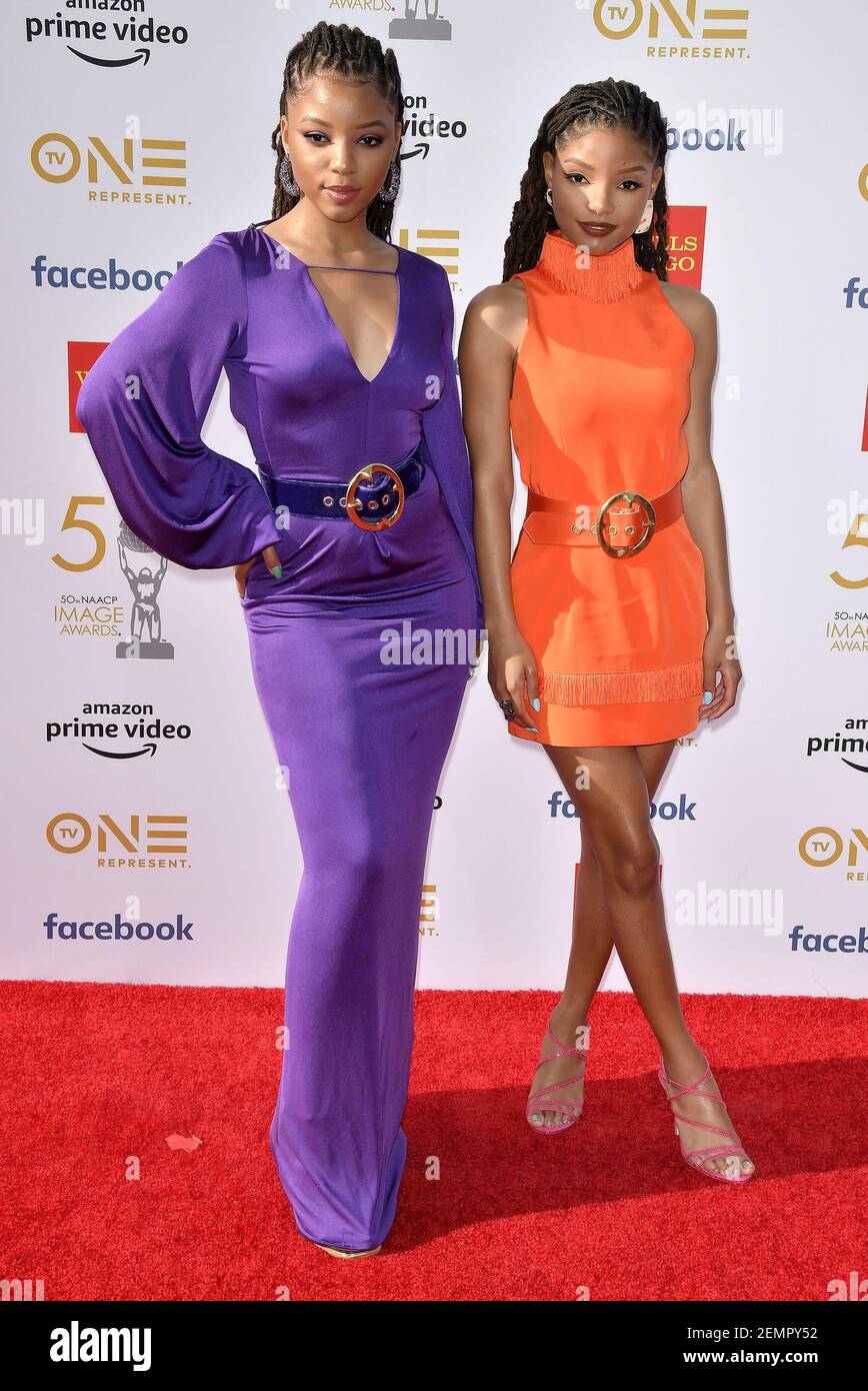 Chloe and Halle at the 50th NAACP Image Awards held at Dolby Theatre on ...