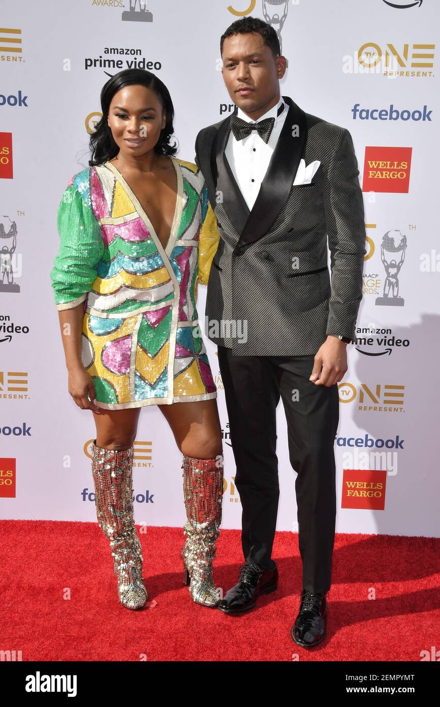 Chyna Layne and Curtis Hamilton at the 50th NAACP Image Awards held at ...