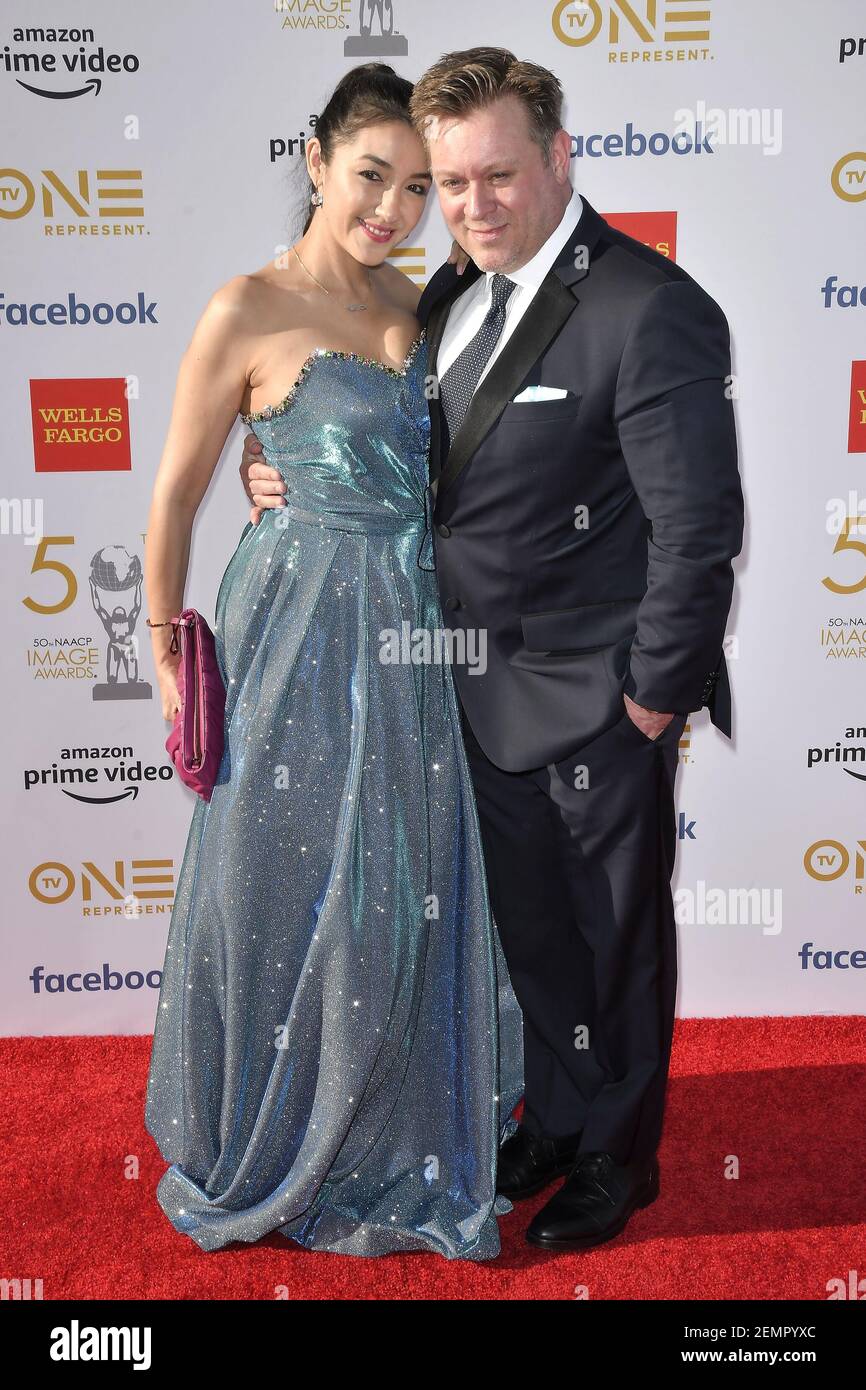 Shaun Redick and Yvette Yates at the 50th NAACP Image Awards held at ...