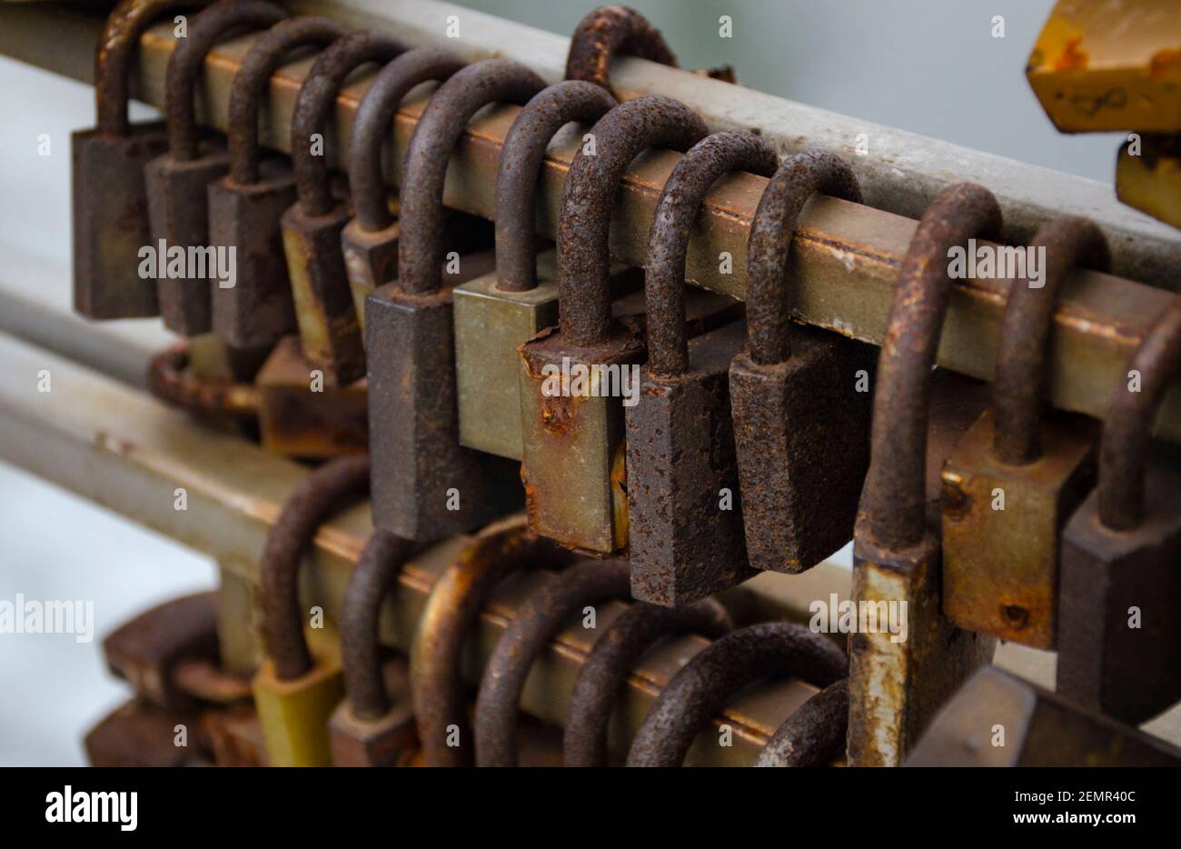 Wedding set of locks, different types Stock Photo - Alamy