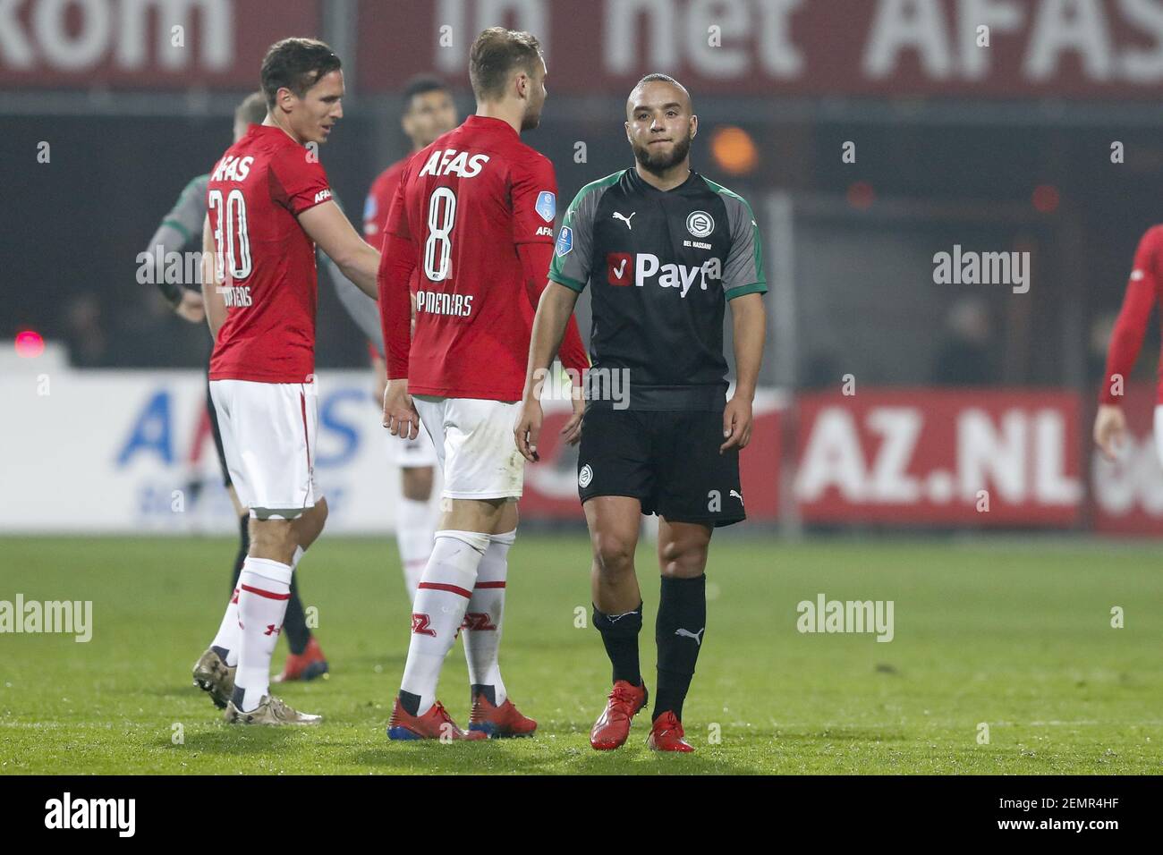 ALKMAAR , 30-03-2019 , AFAS Stadion , Dutch football , Eredivisie ...
