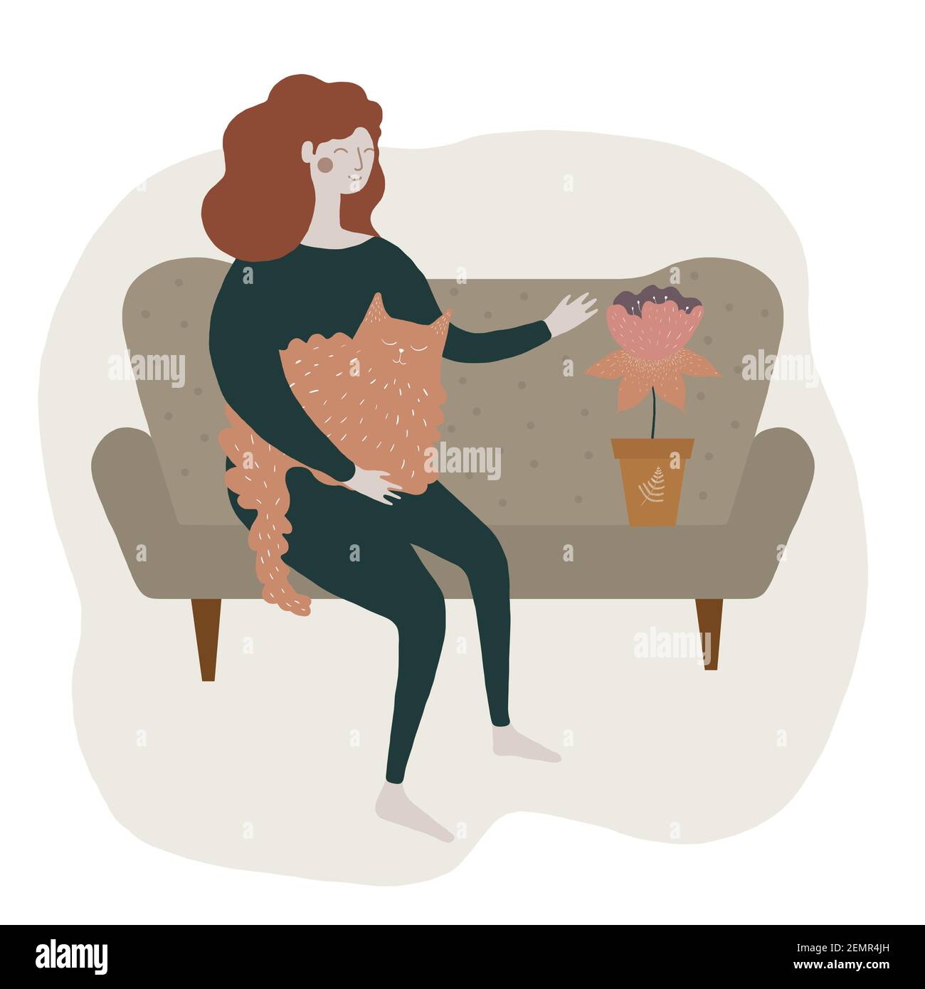 Quarantine with my cat hi-res stock photography and images - Alamy
