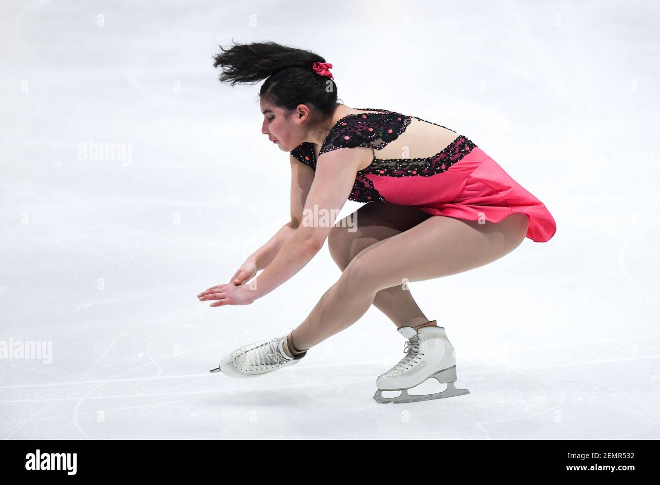 THE HAGUE, NETHERLANDS - FEBRUARY 25: Victoria Velarde of Peru competes ...