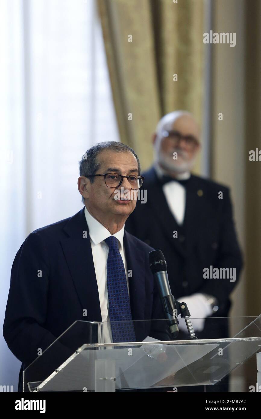 Italian Minister of Economy Giovanni Tria Rome April 1st 2019 ...