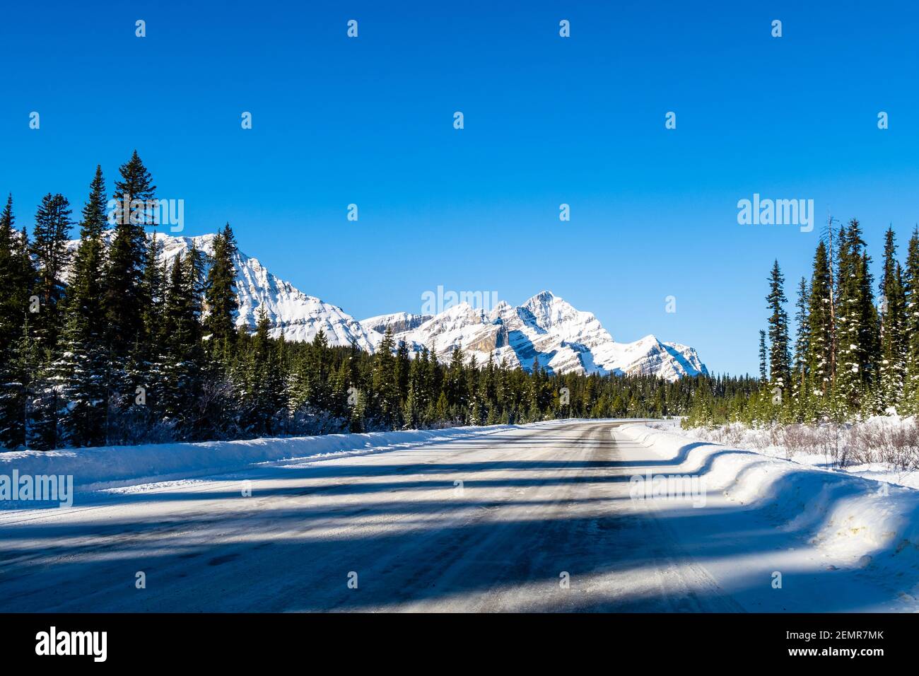 Scenic road in Alberta, Canada Stock Photo - Alamy