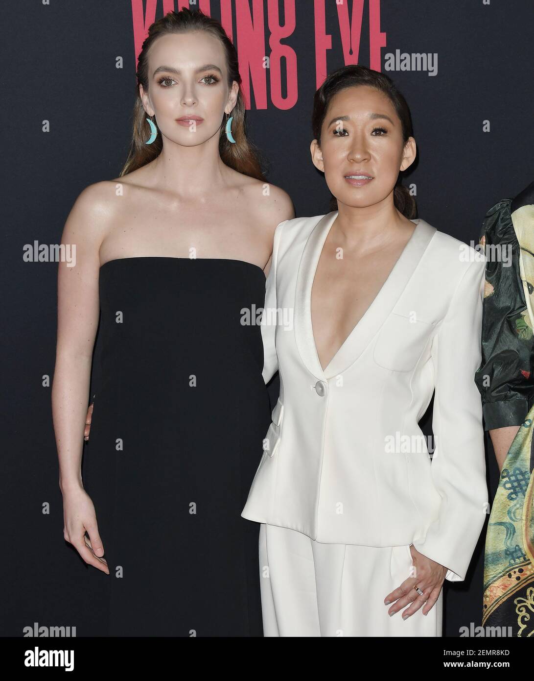 (L-R) Jodie Comer and Sandra Oh at the "Killing Eve" Season 2 Premiere ...