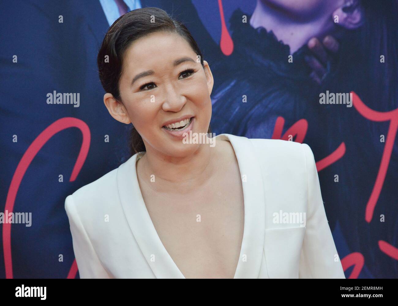 Sandra Oh arrives at the "Killing Eve" Season 2 Premiere held at the ...