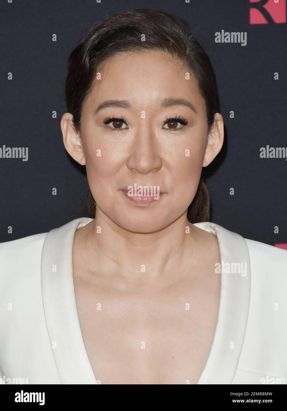 Sandra Oh arrives at the "Killing Eve" Season 2 Premiere held at the ...