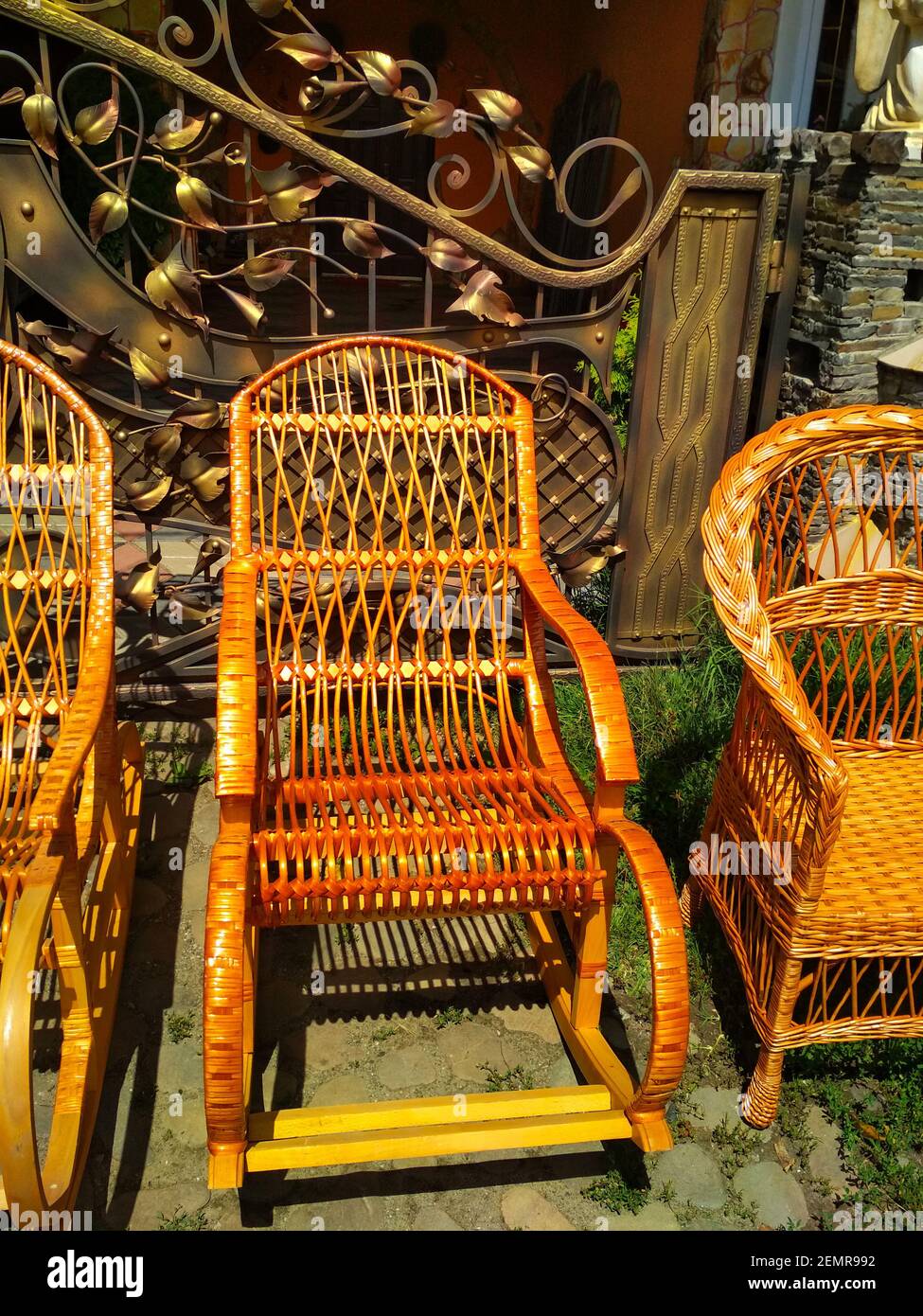 Rocking chair and cane hi-res stock photography and images - Alamy