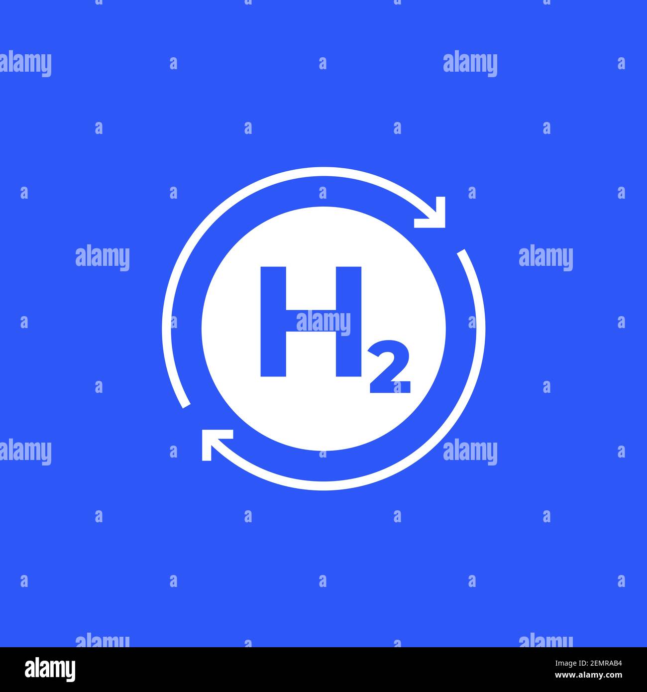 hydrogen energy icon with arrows Stock Vector Image & Art - Alamy