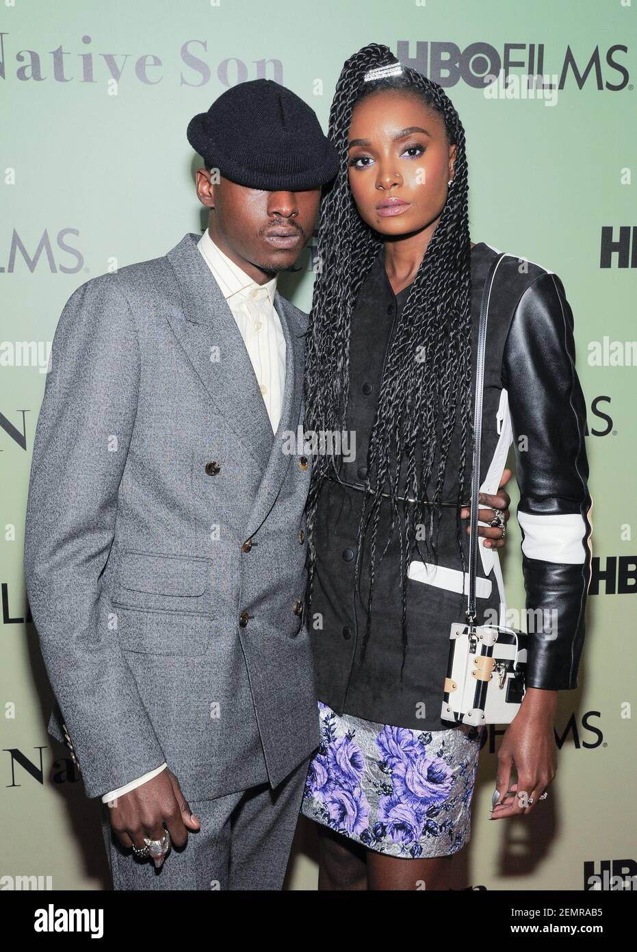 Ashton Sanders and Kiki Layne attend HBO's 'Native Son' screening at Guggenheim Museum (Photo by ...