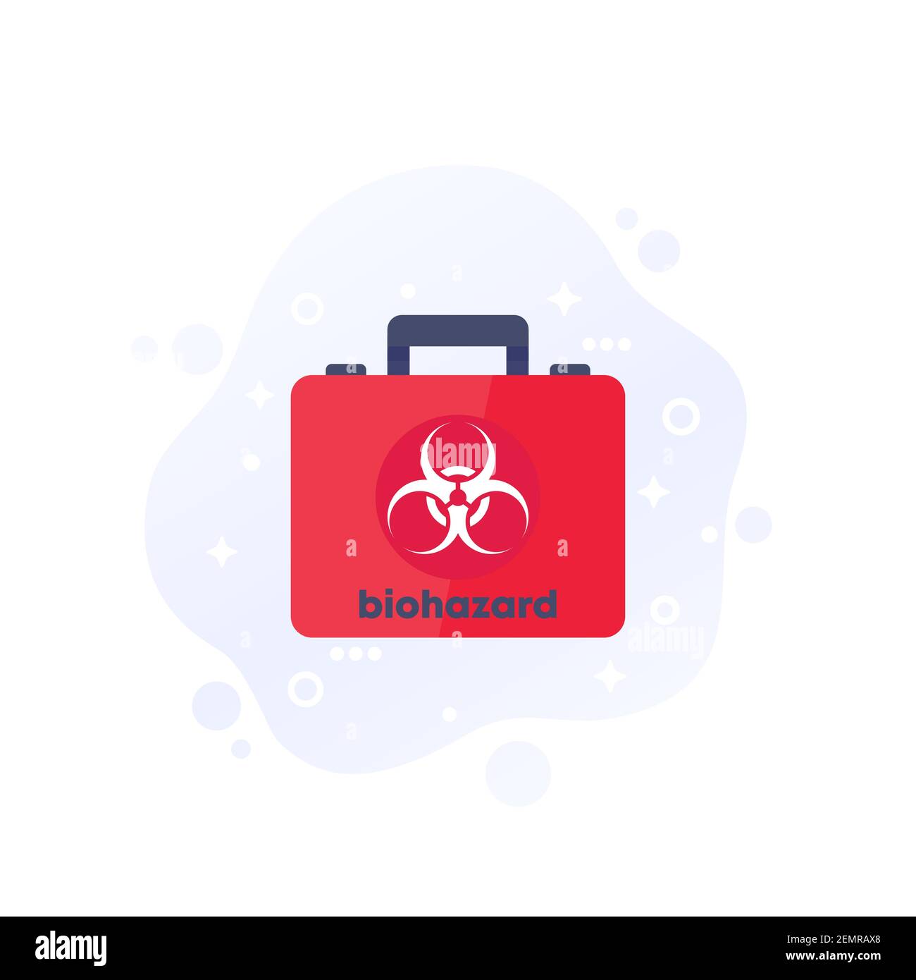 biohazard box icon on white, flat vector Stock Vector Image & Art - Alamy