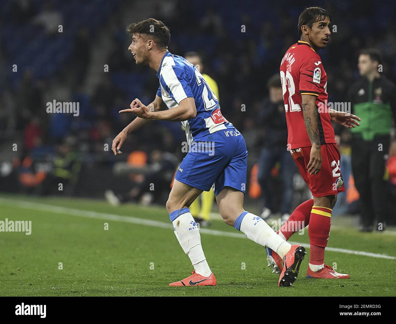 Javi Puado of RCD Espanyol during the match between RCD Espanyol vs ...