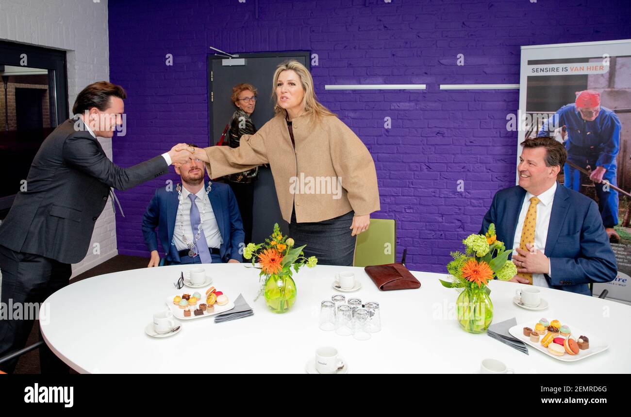 Queen Maxima working visit care organization Sensire. Varsseveld, The Netherlands 03 apr 2019 ...