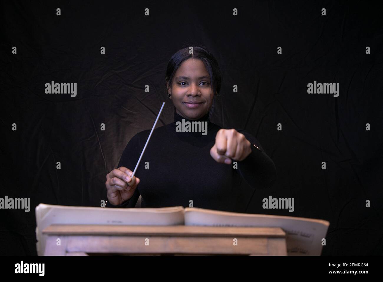 Glass Marcano, 23 years old, is a Venezuelan orchestra conductor ...