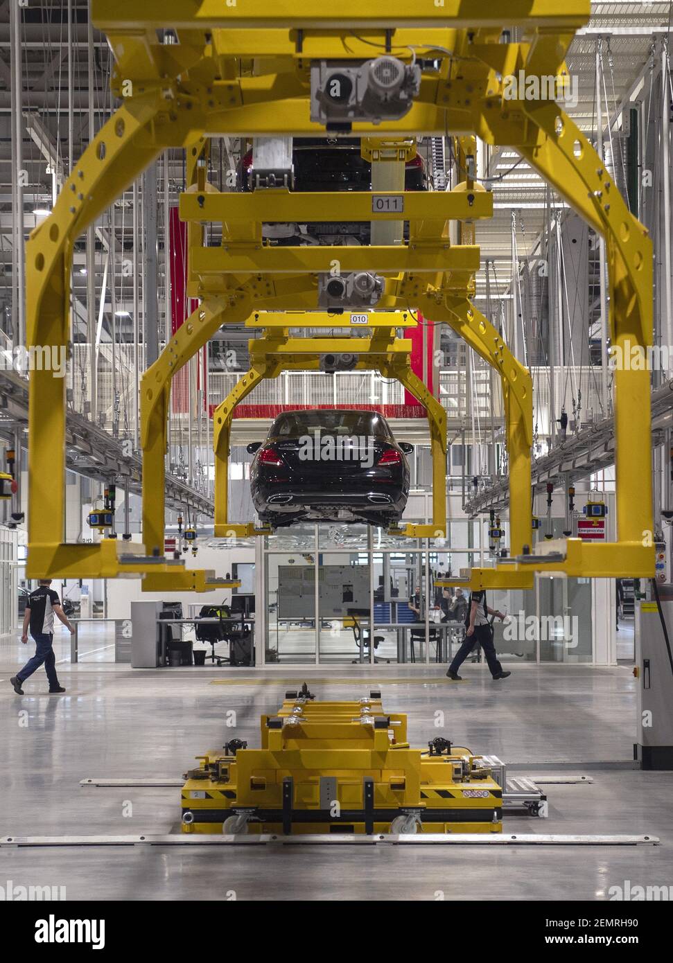The opening ceremony of a car factory "Mercedes-Benz" of a Daimler ...