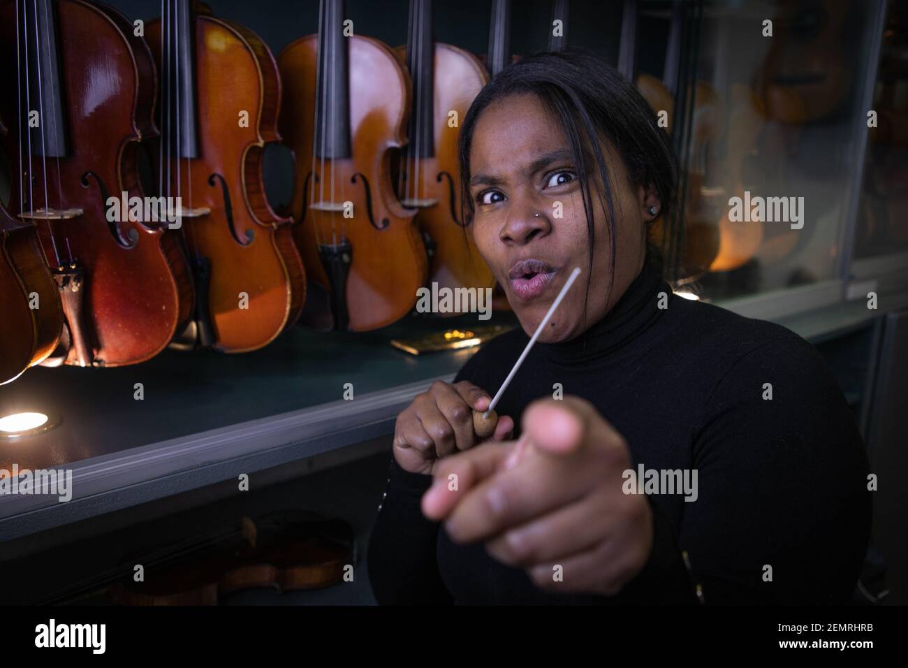 Glass Marcano, 23 years old, is a Venezuelan orchestra conductor ...