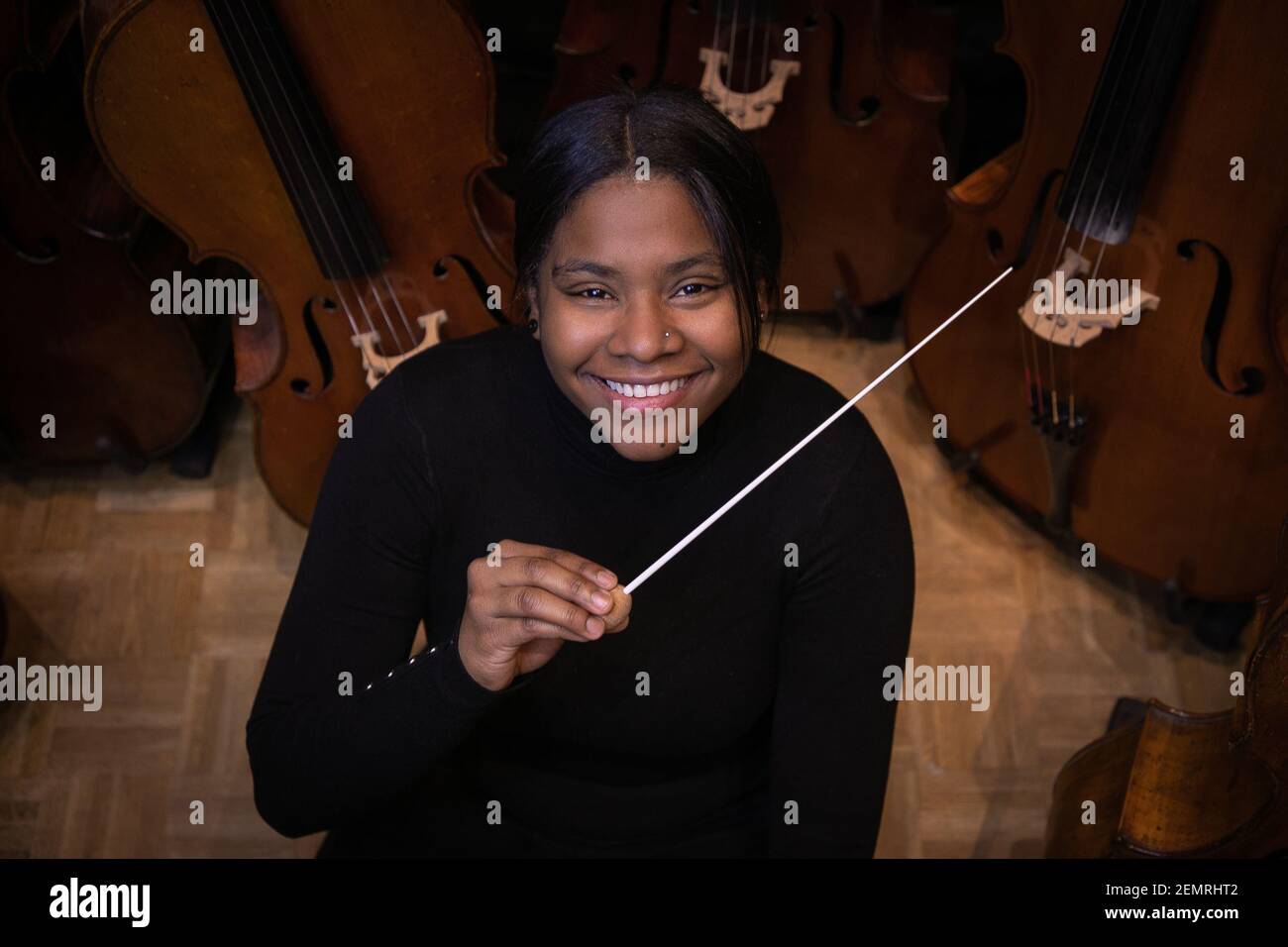 Glass Marcano, 23 years old, is a Venezuelan orchestra conductor ...