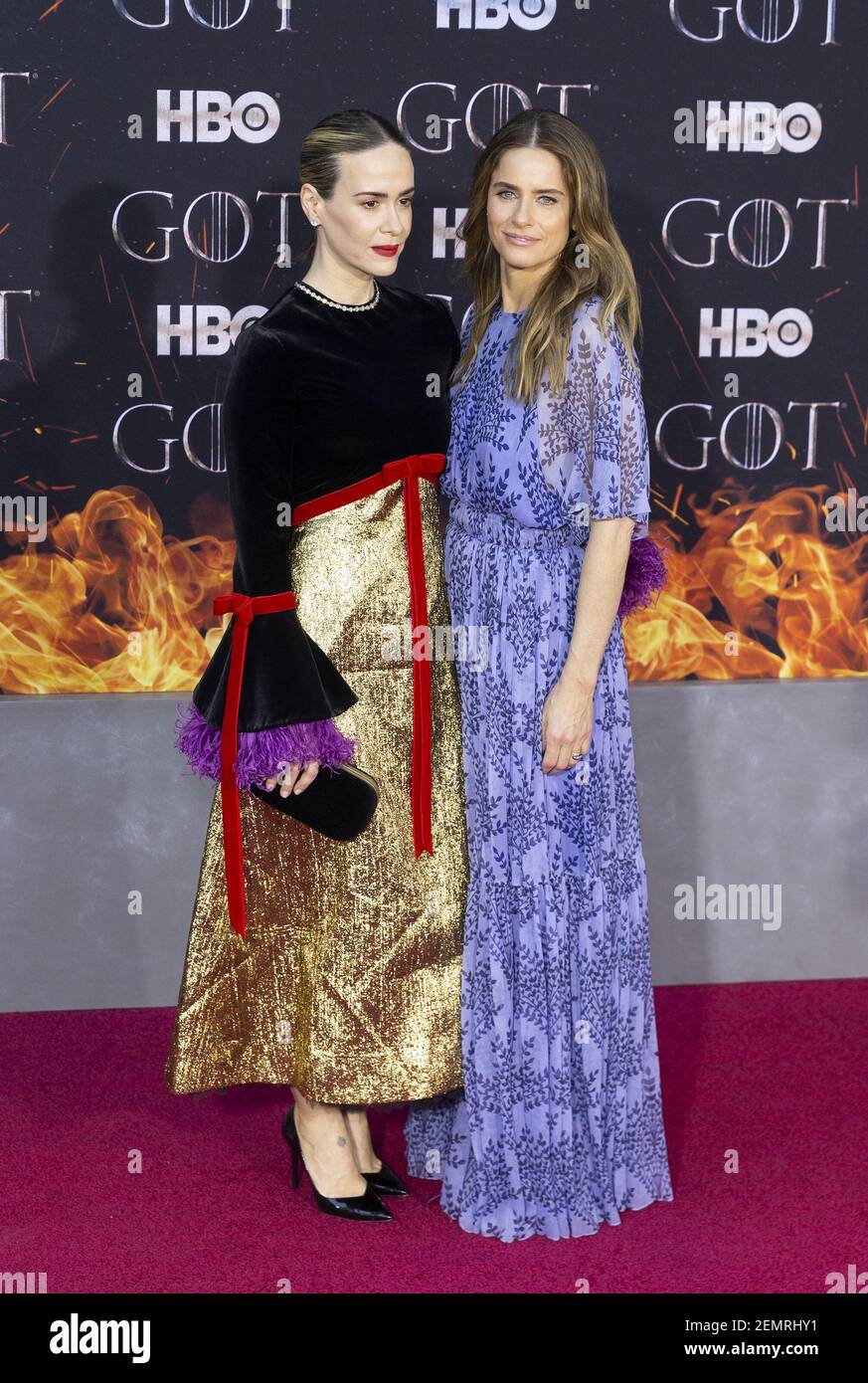 Sarah Paulsen and Amanda Peet attend HBO Game of Thrones final season ...