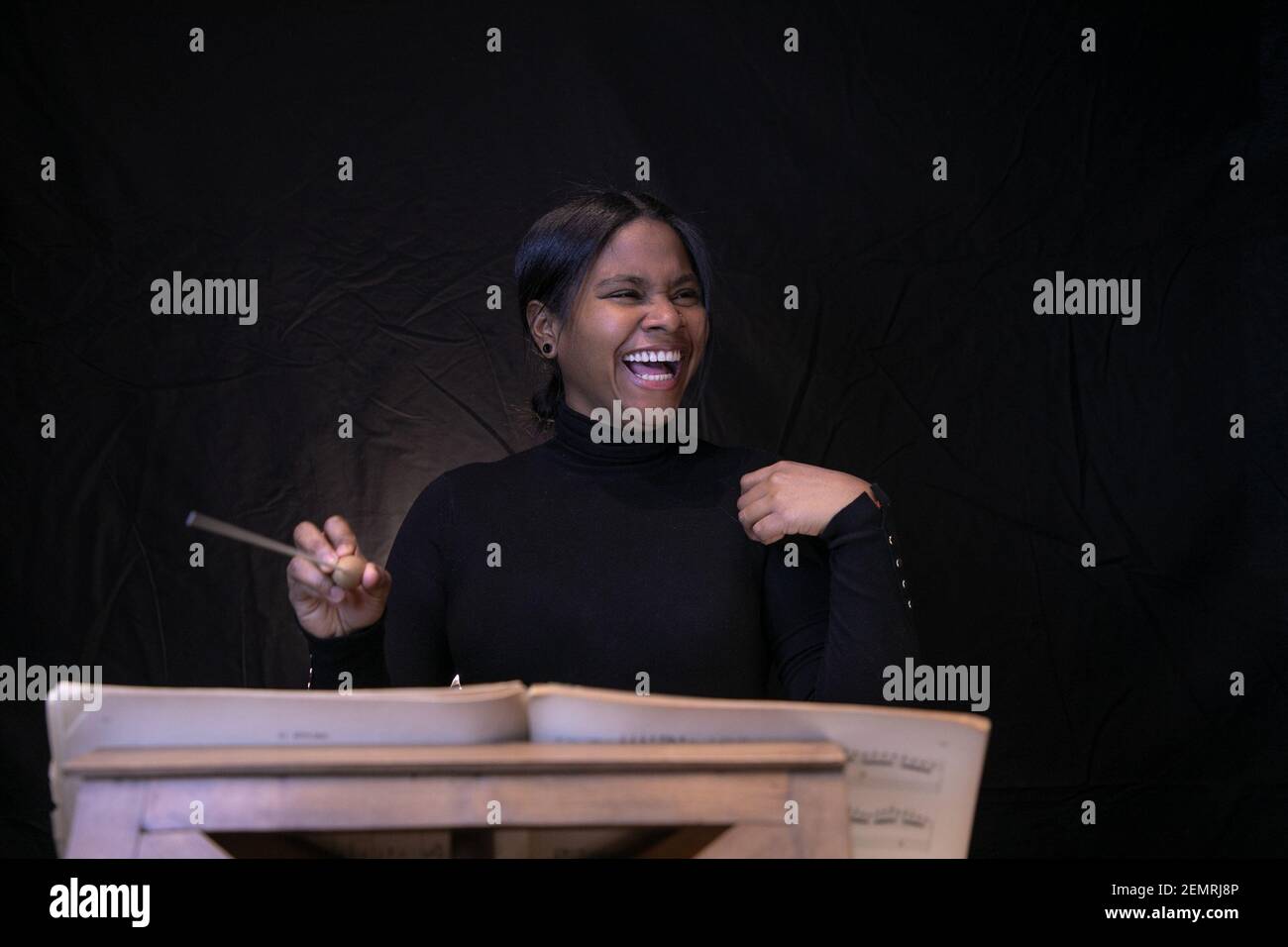 Glass Marcano, 23 years old, is a Venezuelan orchestra conductor ...