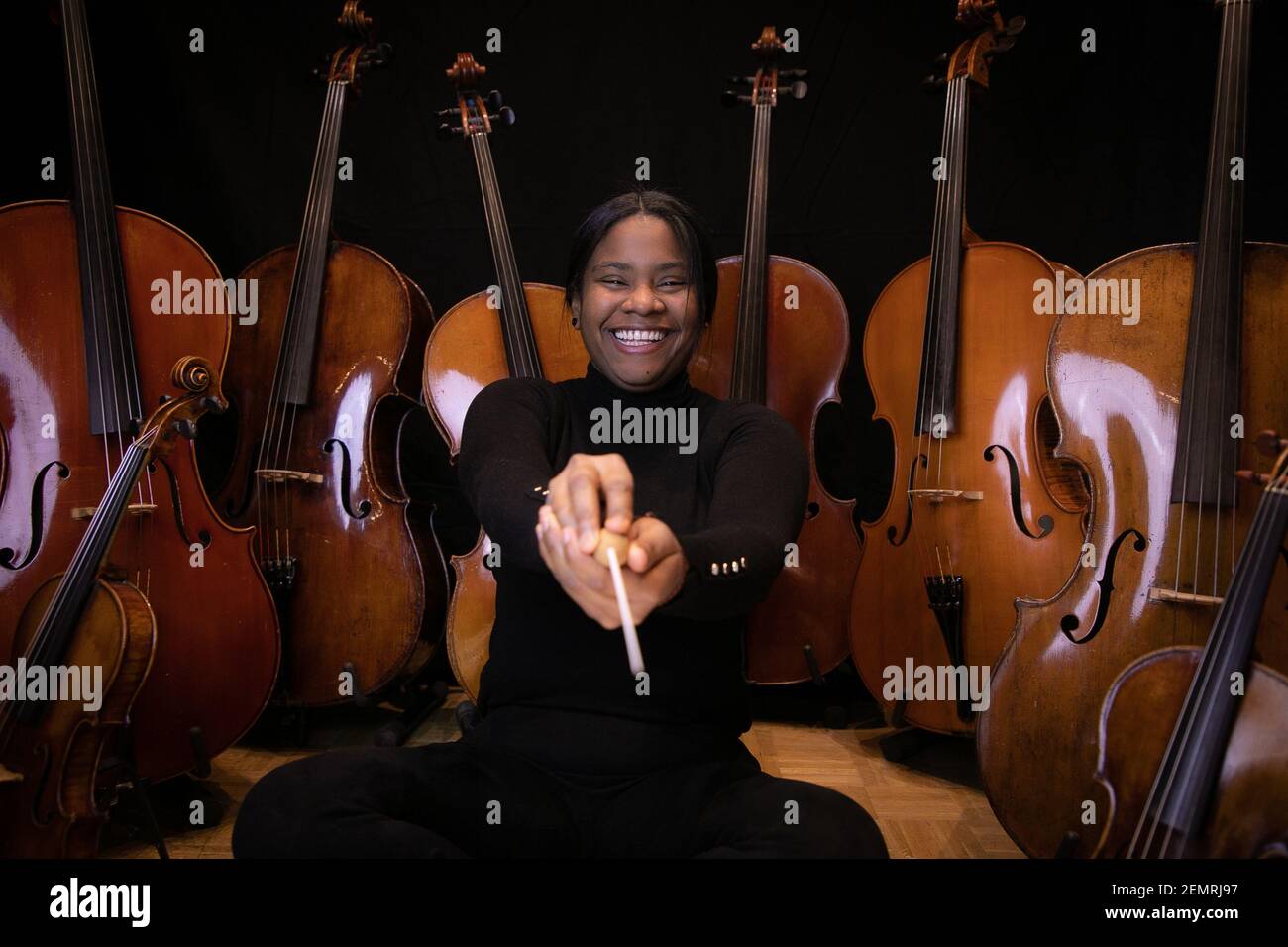 Glass Marcano, 23 years old, is a Venezuelan orchestra conductor ...