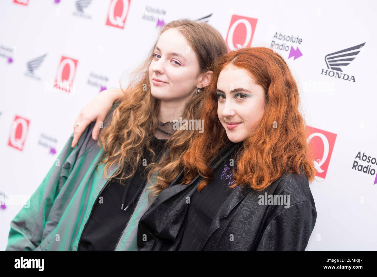 Jenny Hollingworth and Rosa Walton from Let's Eat Grandma arrive at the ...