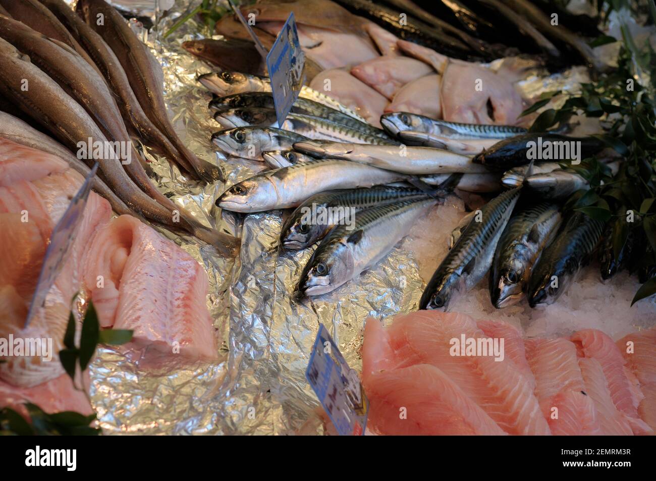 Seafood, Thursday Market, Boulevard Saint-Germain, Paris, Île-de-France ...