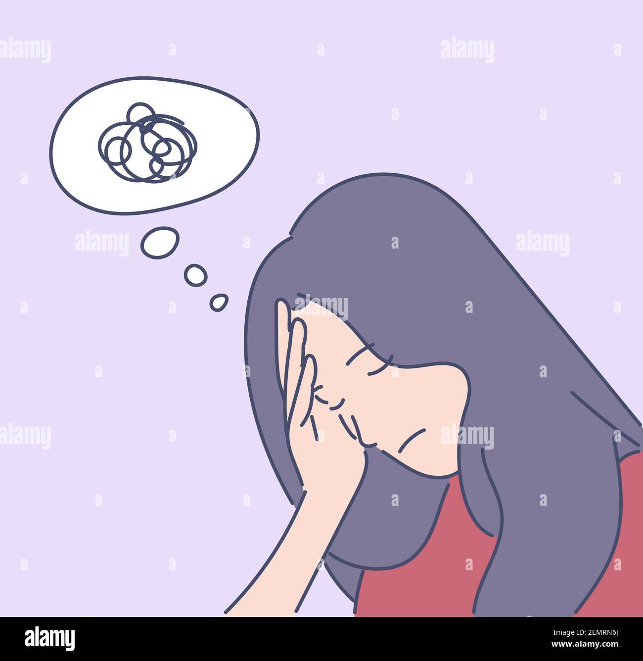 Mental Stress Depression Fatigue Frustration Concept Young mental-stress-depression-fatigue-frustration-concept-young