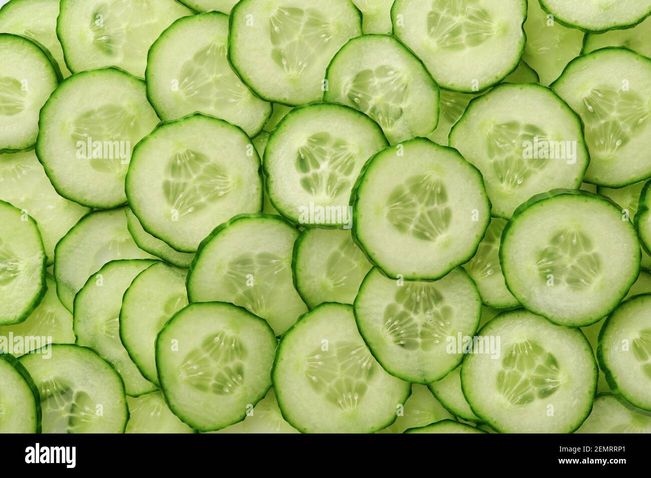 Sliced cucumber texture hi-res stock photography and images - Alamy