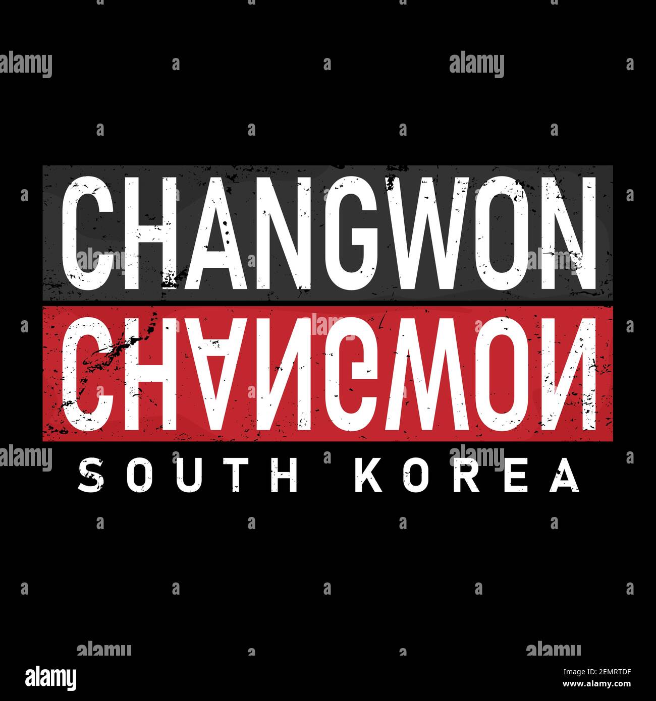 Changwon city in South Korea vector logo sign Stock Vector Image & Art ...