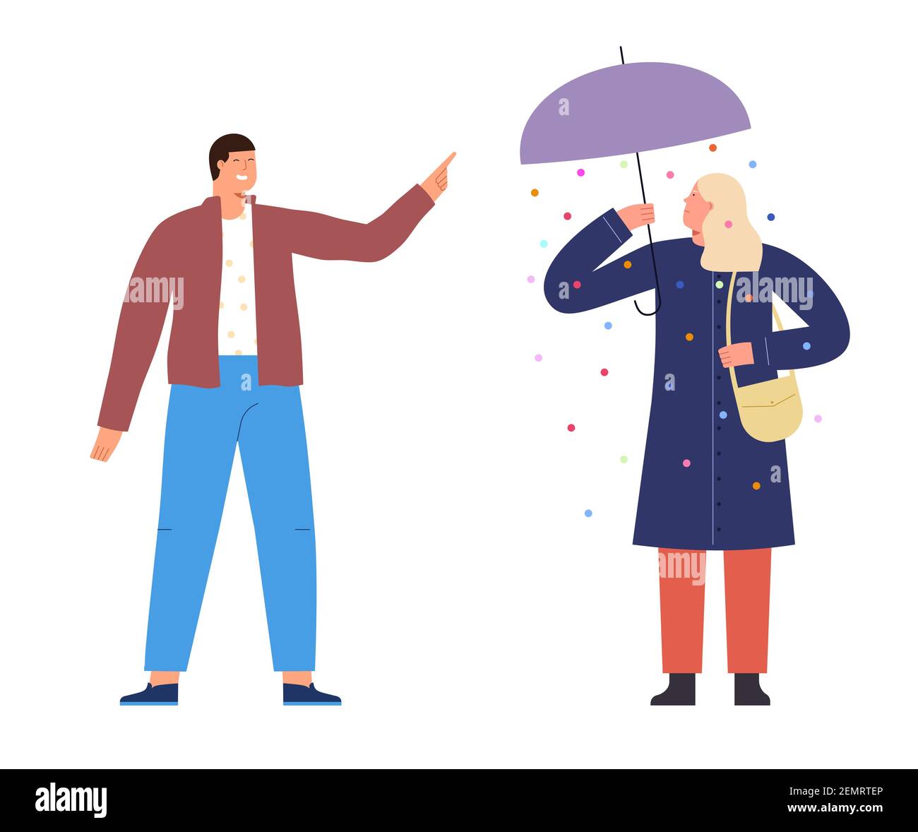 Fool's day. The amusing clown. Vector illustration. Cheerful clown ...