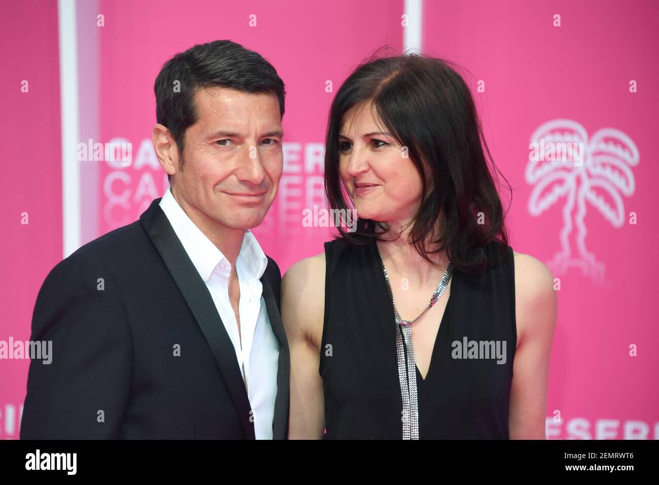 David Lisnard, mayor of Cannes with the journalist wife Jacqueline ...