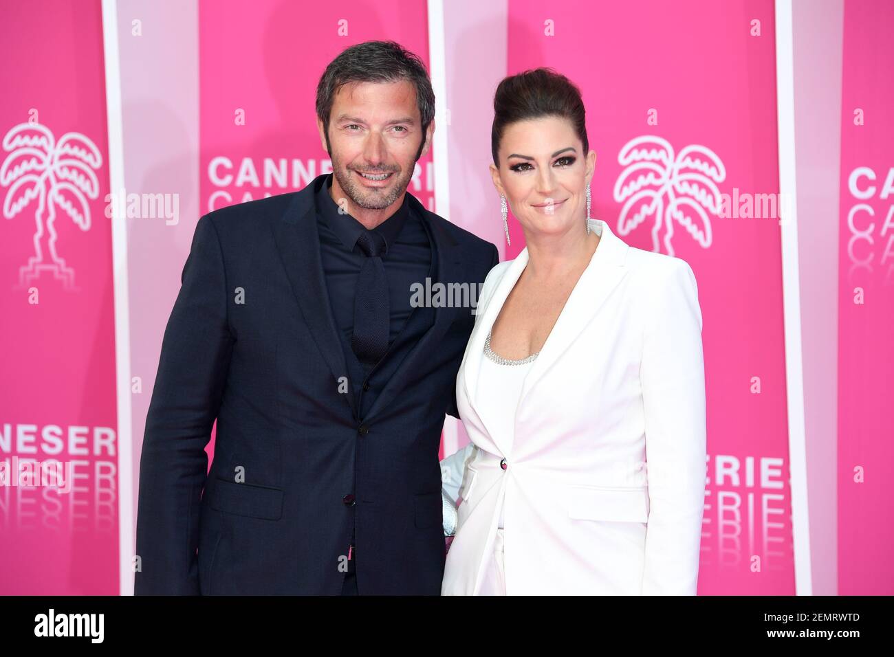 Franck Semonin and wife Helene attending the 2nd Cannesseries ...
