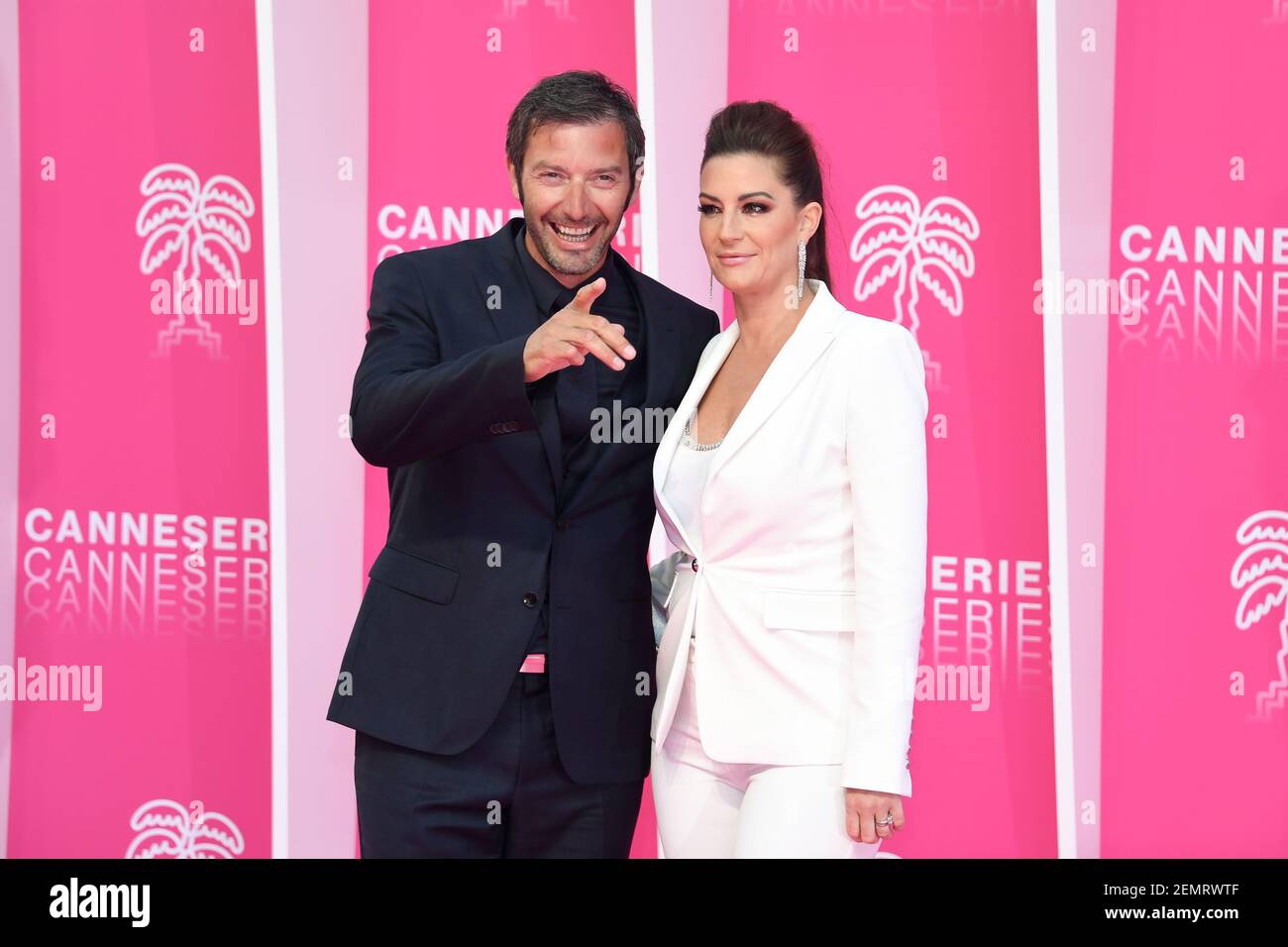 Franck Semonin and wife Helene attending the 2nd Cannesseries ...