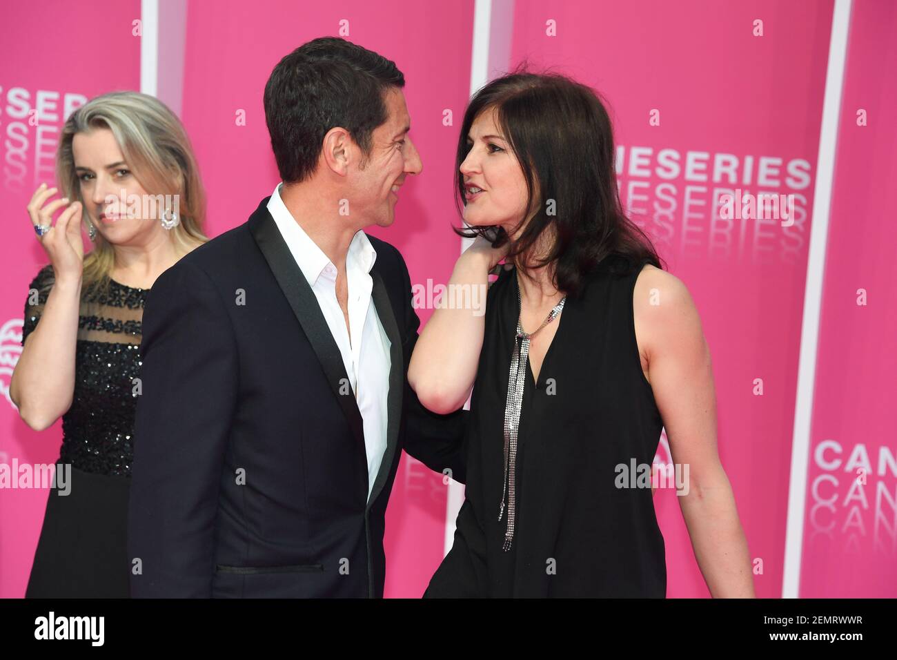 David Lisnard, mayor of Cannes with the journalist wife Jacqueline ...
