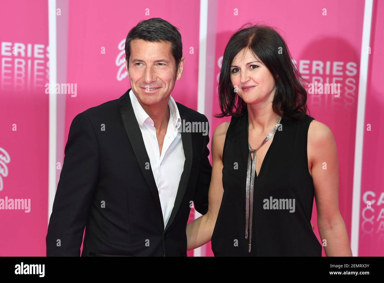 David Lisnard, mayor of Cannes with the journalist wife Jacqueline ...